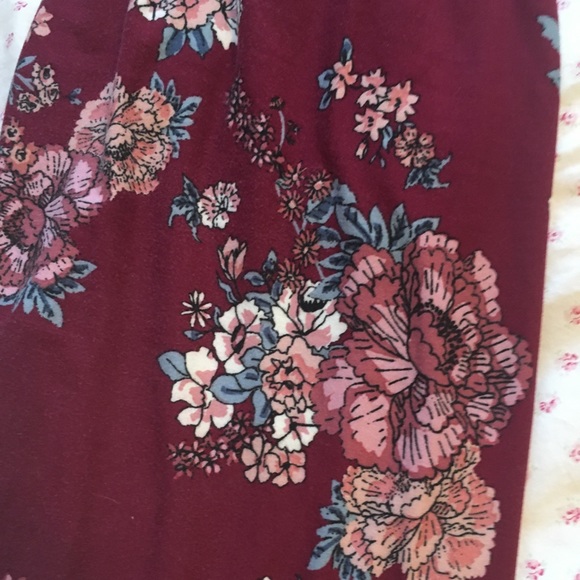 Pink Rose | Pants & Jumpsuits | Magenta Floral Leggings | Poshmark